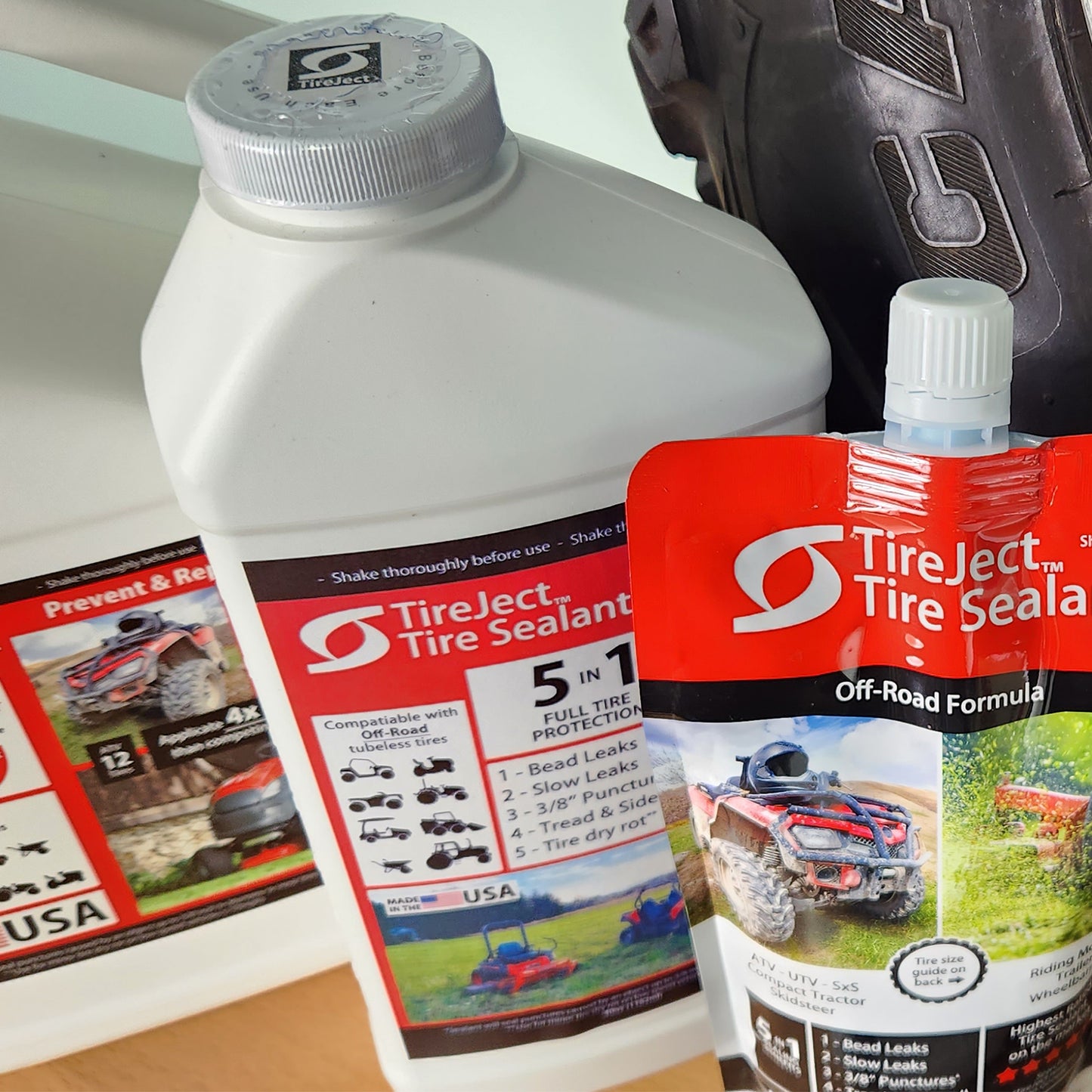 TireJect Off-Rad Tire Sealant Refill Bottle - Fix & Prevent Flat Tires ...