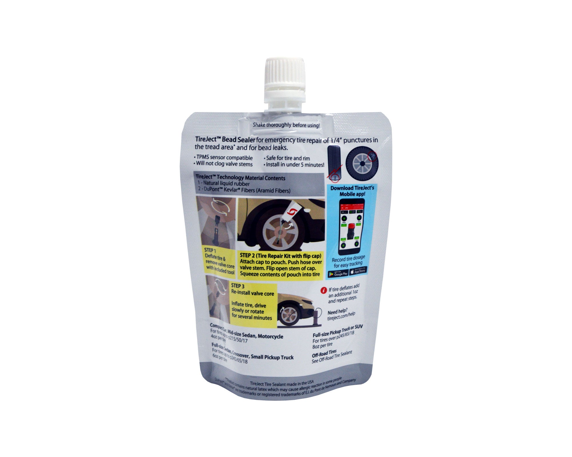 Compact Car 2-in-1 Tire Sealant & Bead Sealer Kit – TireJect