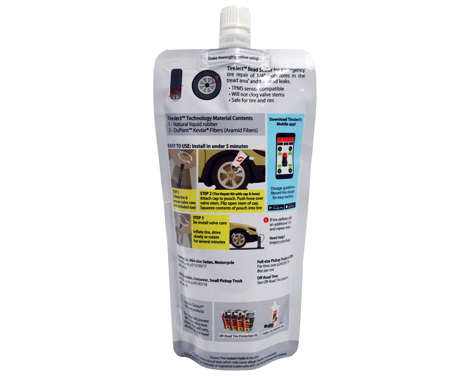 Full-Size Truck/SUV 2-in-1 Tire Sealant & Bead Sealer Kit – TireJect